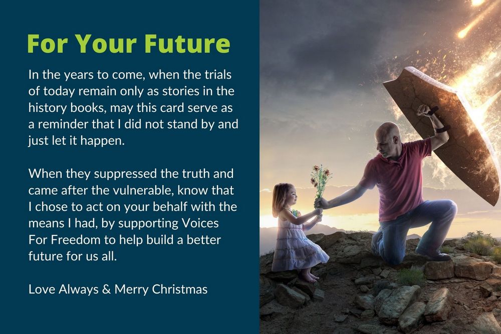 Christmas Gift Cards - Voices For Freedom