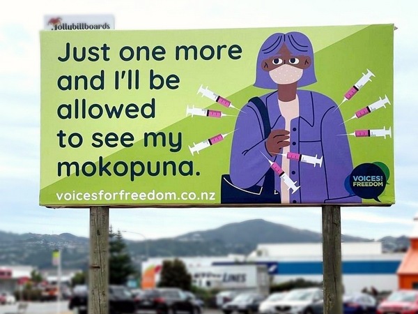 February 2022 Billboard Campaign - Voices For Freedom